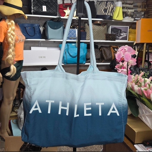 Athleta | Bags | Athleta Blue Ombre Tote Bag | Poshmark